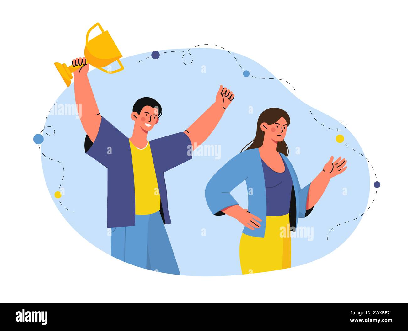 Ami envieux Banque d'images détourées - Alamy