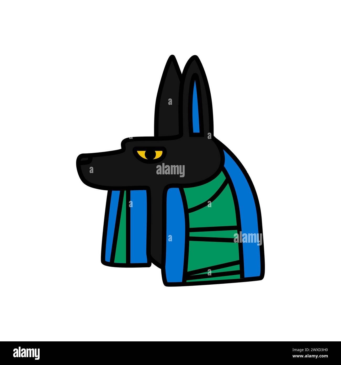 Anubis god of death Banque d'images vectorielles - Alamy