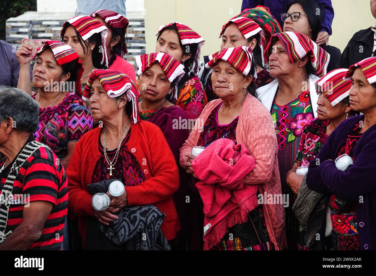Chichicastenango, Guatemala. 30 mars 2024. Les femmes autochtones mayas ...