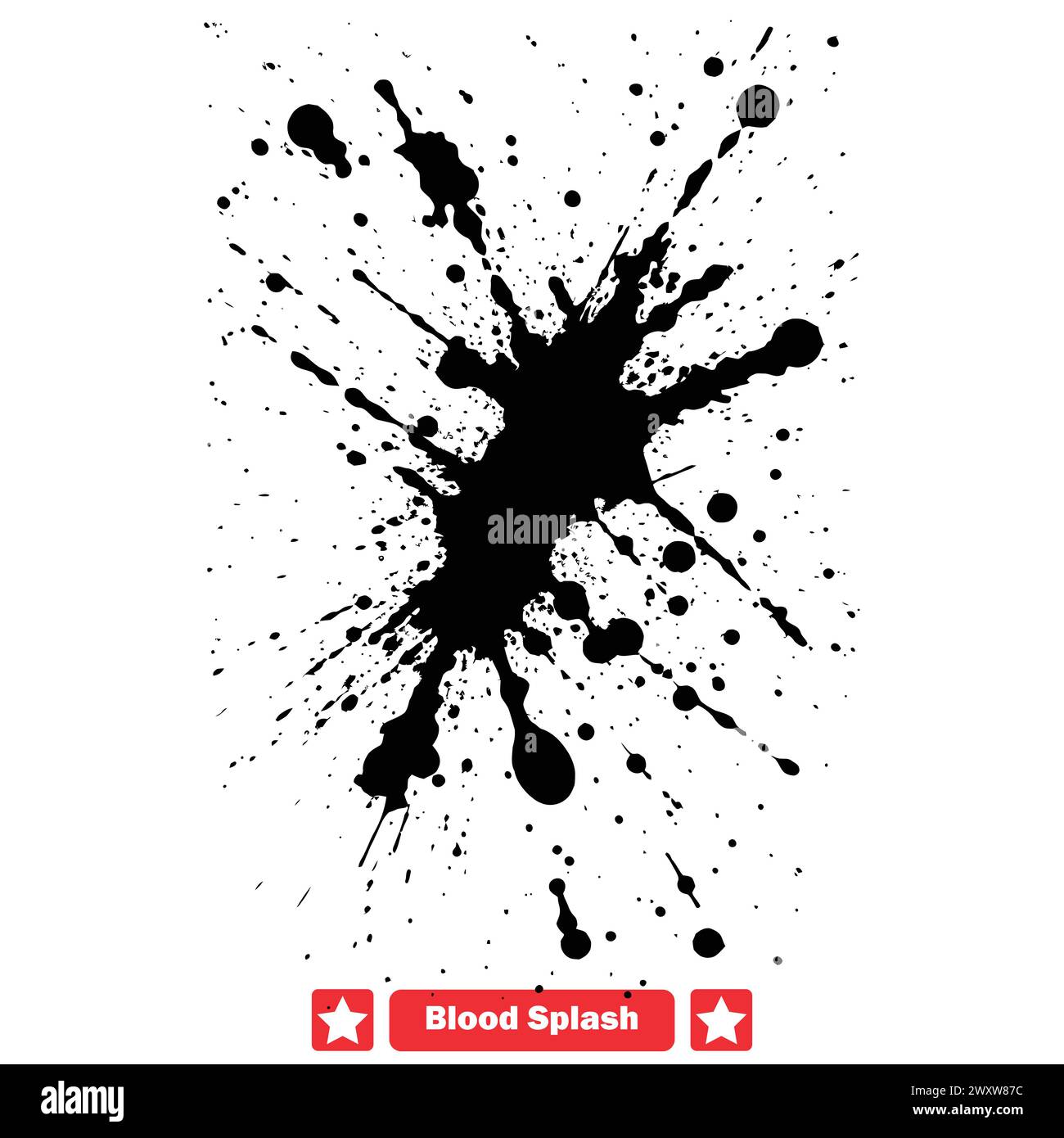 Blood spatter Banque d'images vectorielles - Alamy