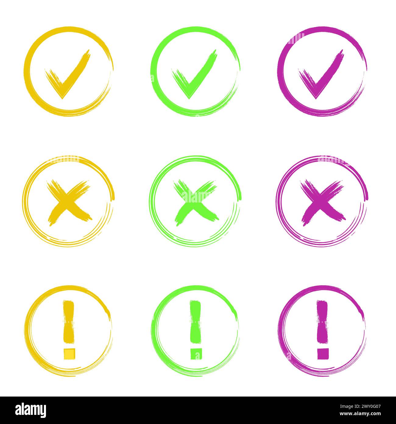 Panneau attention Banque d'images vectorielles - Alamy