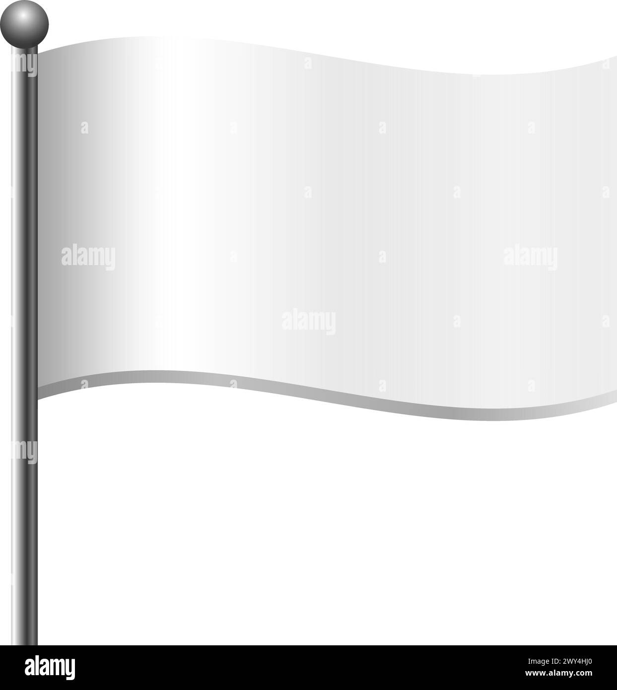 Drapeau blanc Banque d'images noir et blanc - Alamy