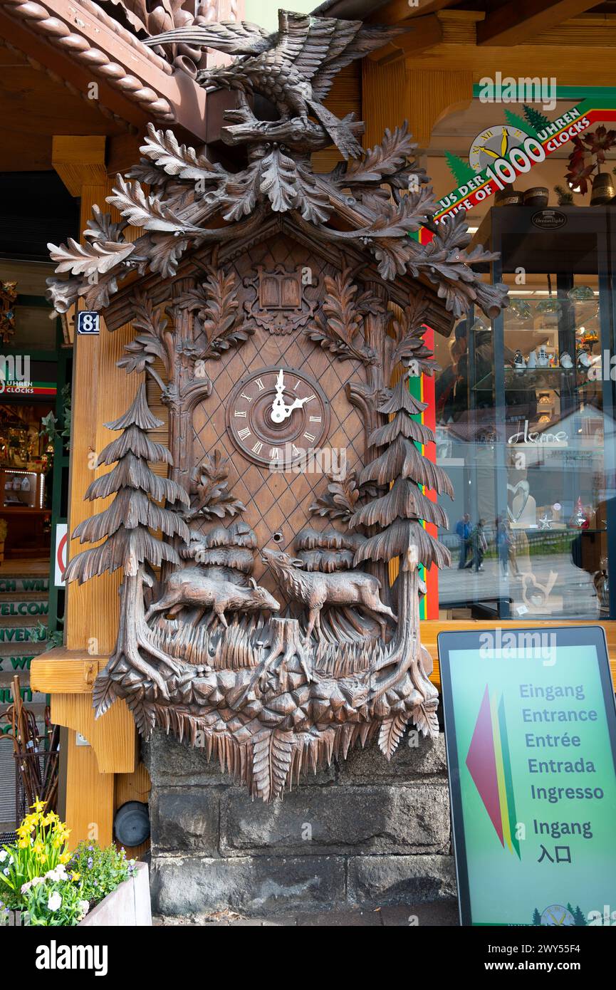 clock-titisee-black-forest-banque-de-photographies-et-d-images-haute