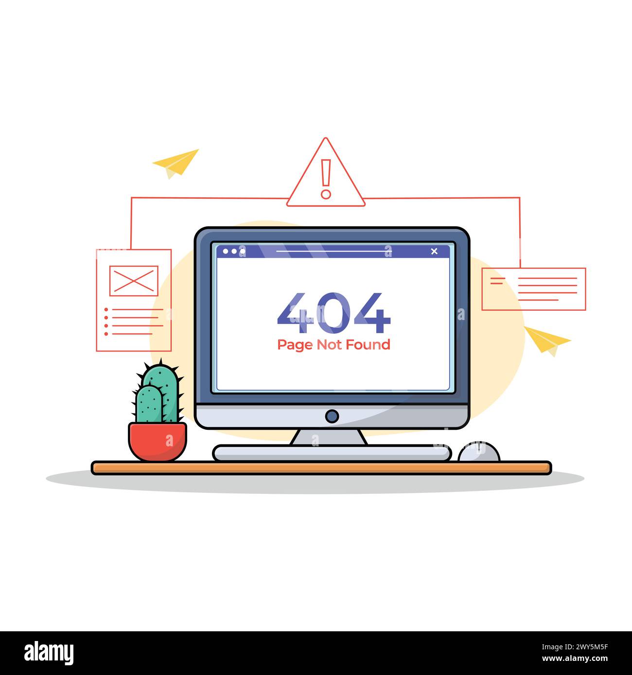 Notion d'erreur informatique Banque d'images vectorielles - Alamy