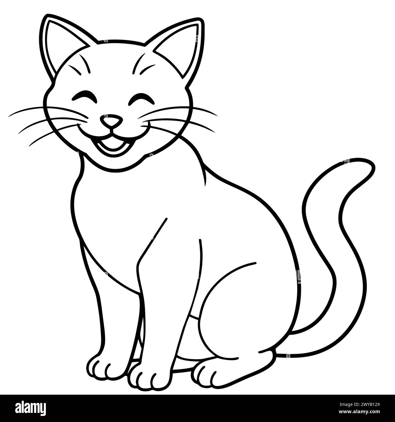 Art chat Banque d'images vectorielles - Alamy