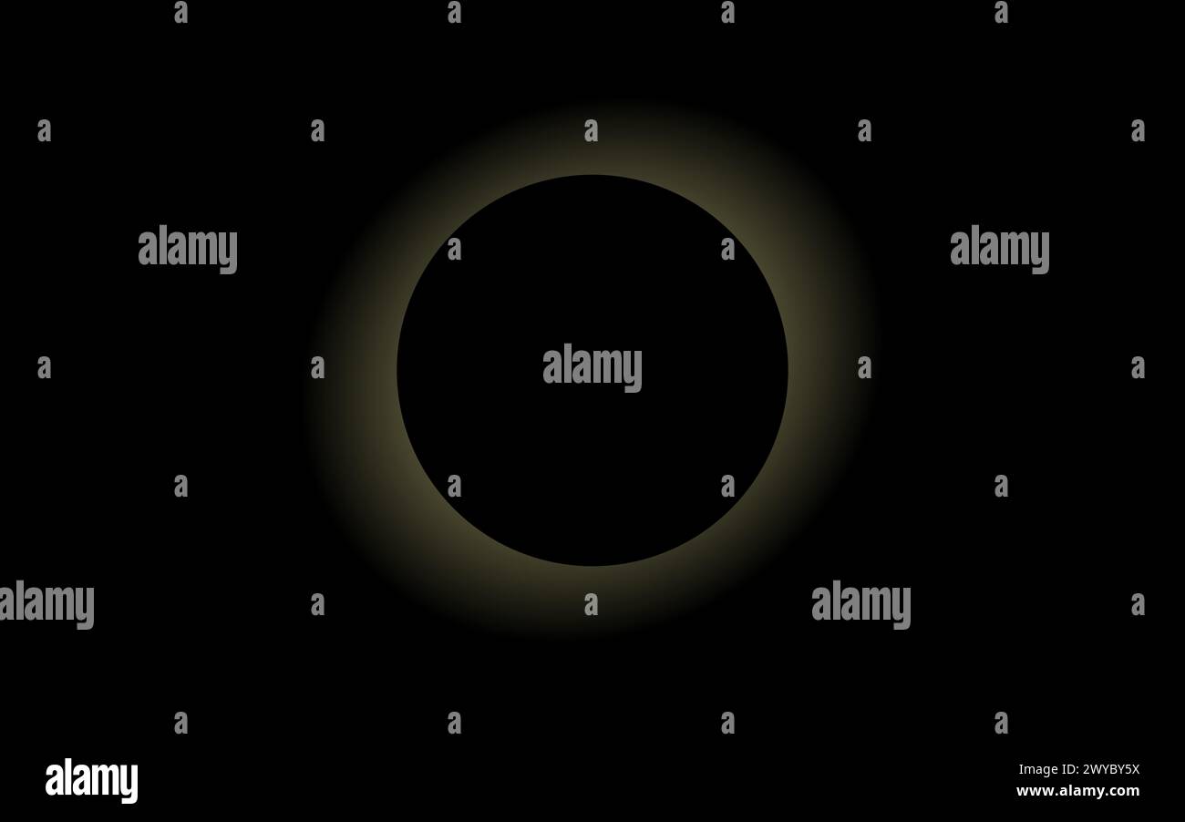 éclipse solaire de 2024 Banque d'images vectorielles - Alamy