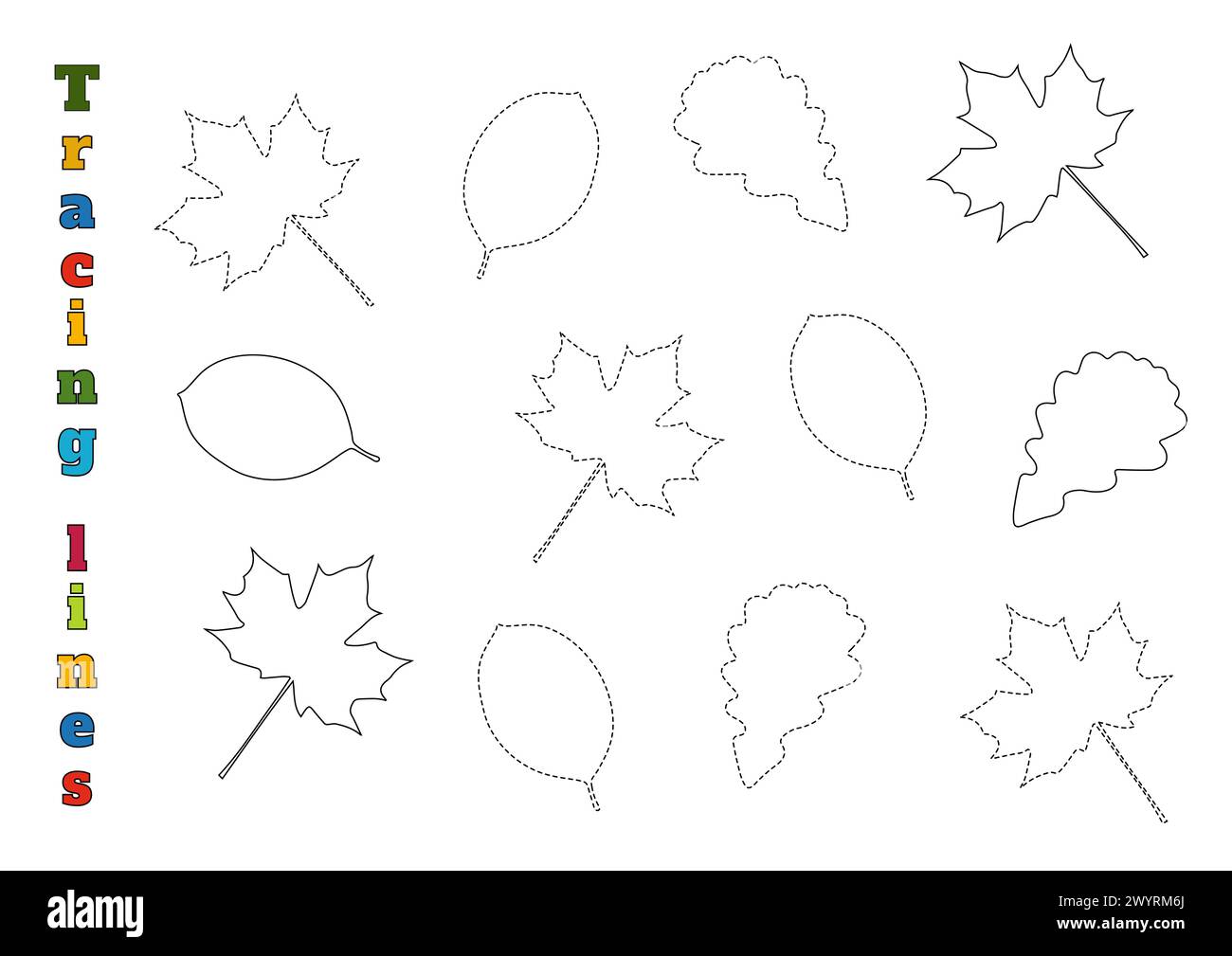 Hoja de actividades para imprimir para niños Banque de photographies et d’images à haute ...