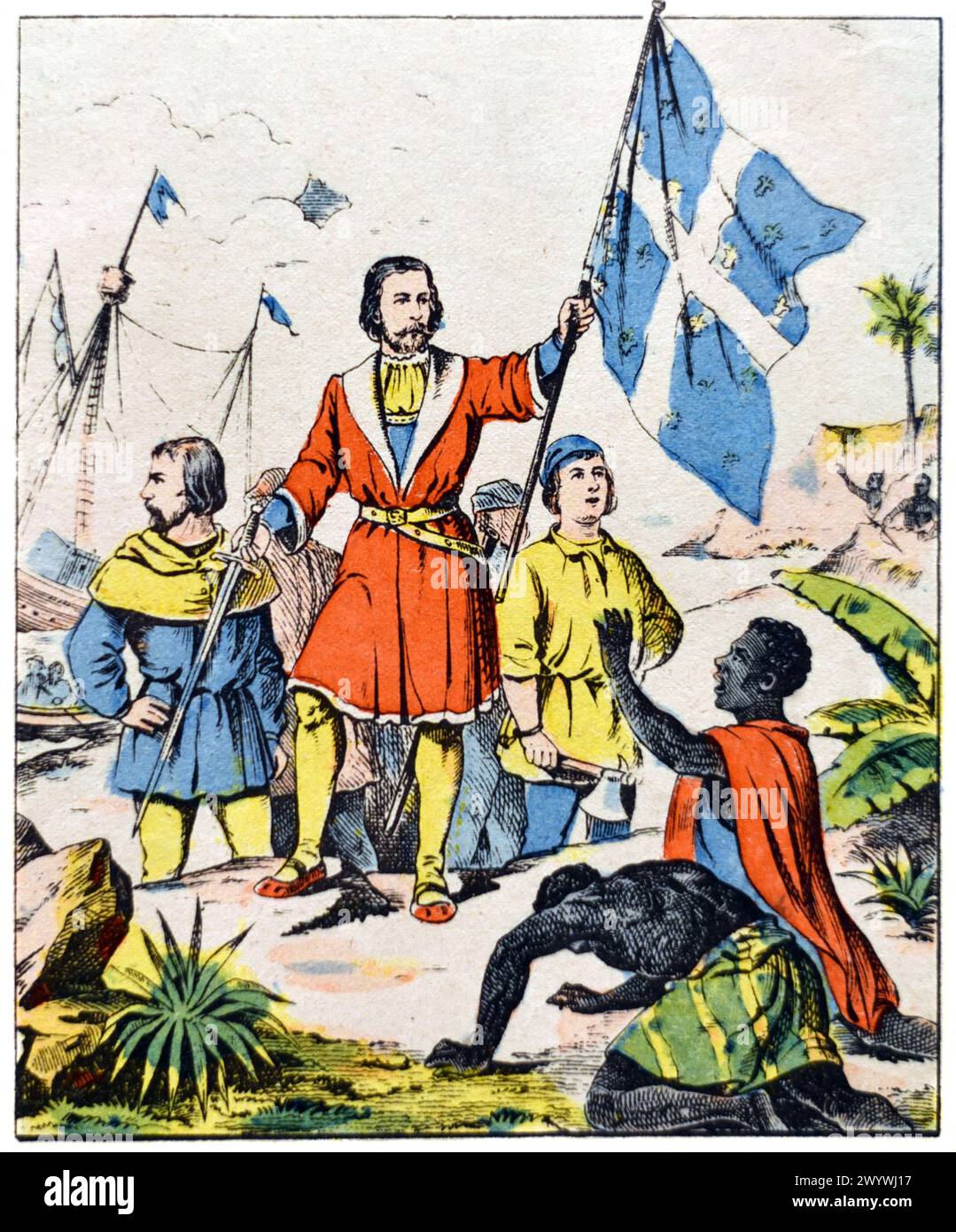 Découverte de Madagascar vers 1500 par le Portugais Exploer et ...