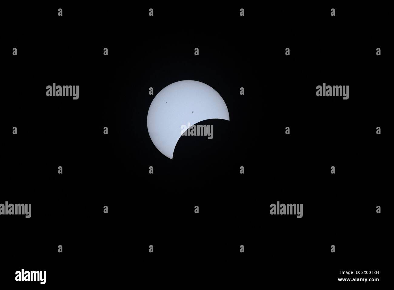 Vue de l'éclipse solaire totale hébergée par Adirondack Sky Center and ...