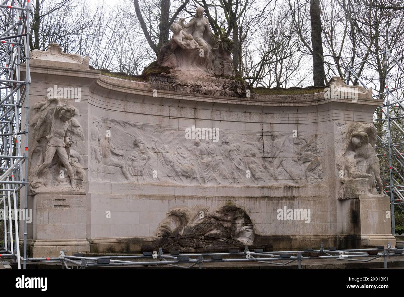 Bruxelles pionniers belges au congo monument Banque de photographies et ...