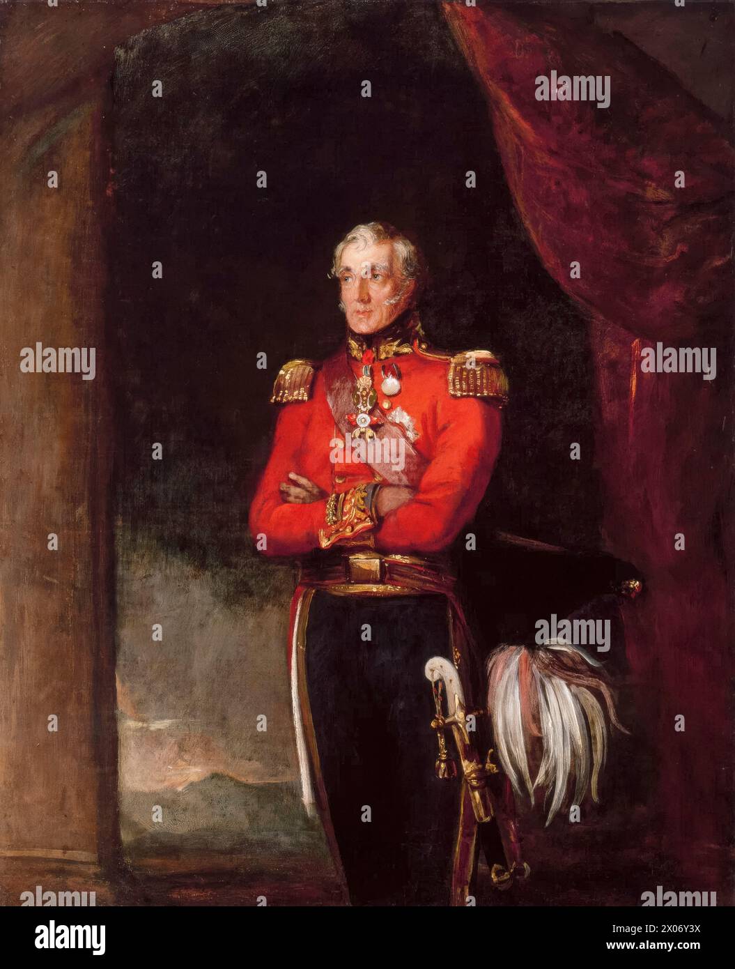 Arthur Wellesley, 1er duc de Wellington (1769-1852), portrait peint à l ...