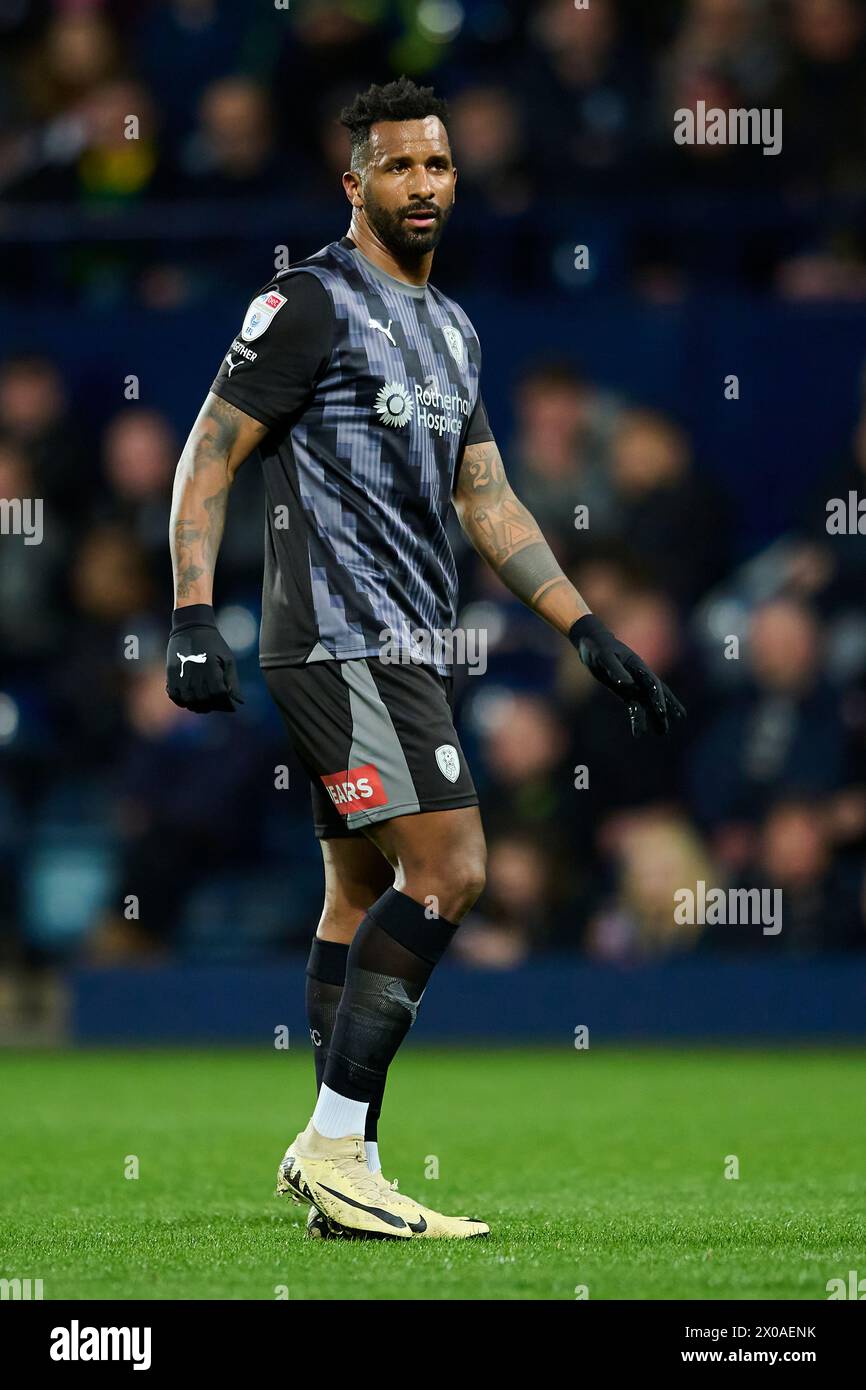 WEST BROMWICH, ANGLETERRE - 10 AVRIL : Carlos Miguel Ribeiro Cafu ...