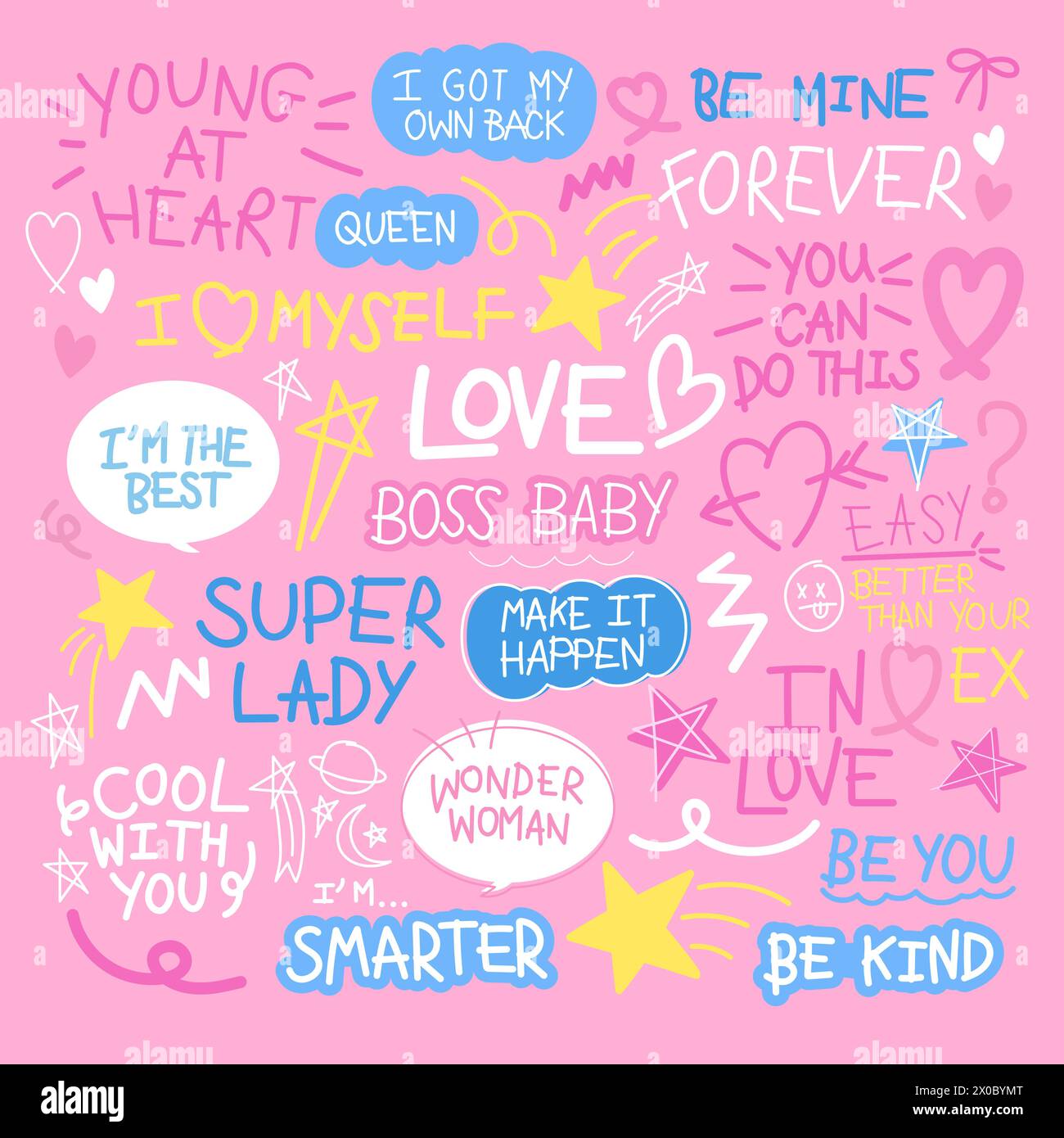 Dame texto Banque d'images vectorielles - Alamy