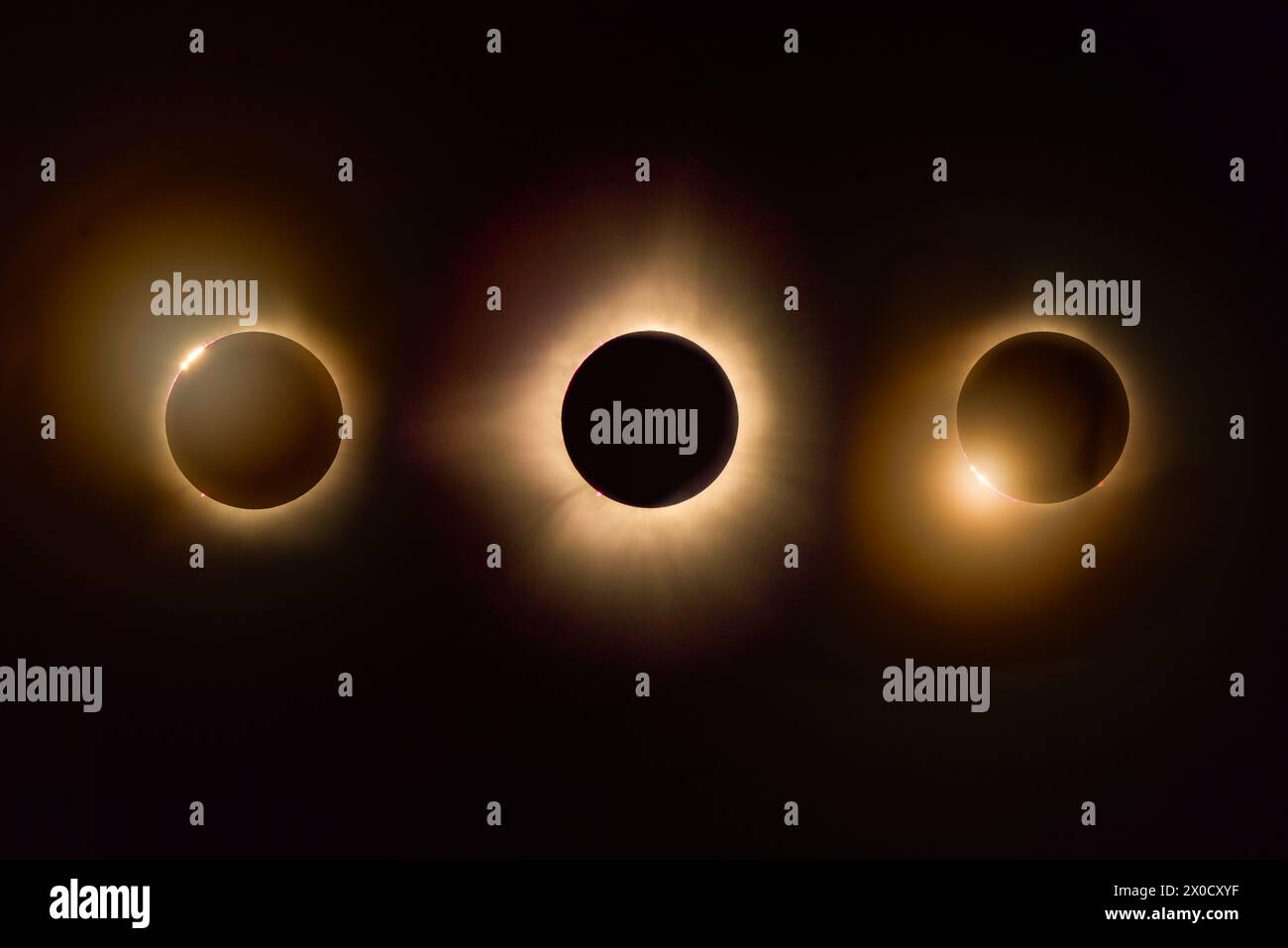 éclipse totale espace Banque de photographies et d’images à haute ...