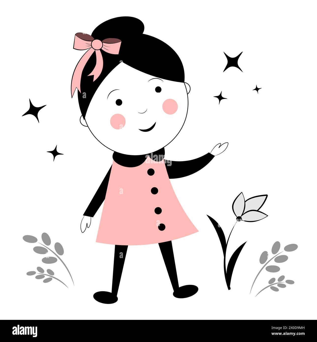 Manteau enfant rose Banque d'images vectorielles - Alamy