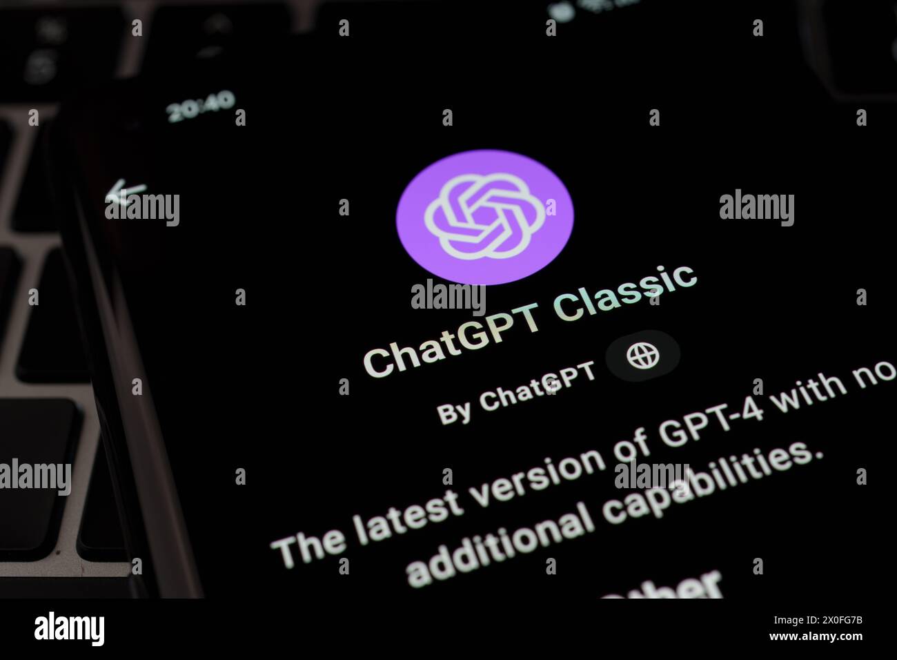 Chatgpt logo Banque de photographies et d’images à haute résolution - Alamy