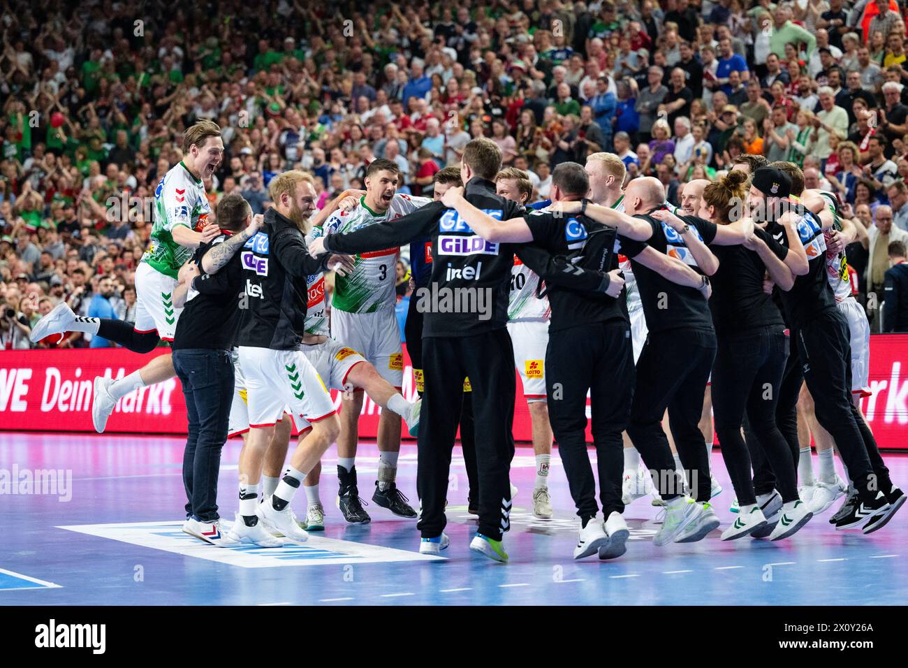 14 avril 2024, Rhénanie du Nord-Westphalie, Cologne : Handball : DHB ...