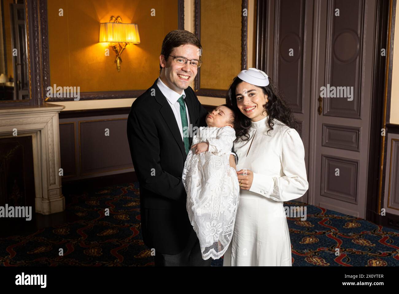 LA HAYE, PAYS-BAS - 13 AVRIL : baptême du duc Léopold de Mecklembourg ...