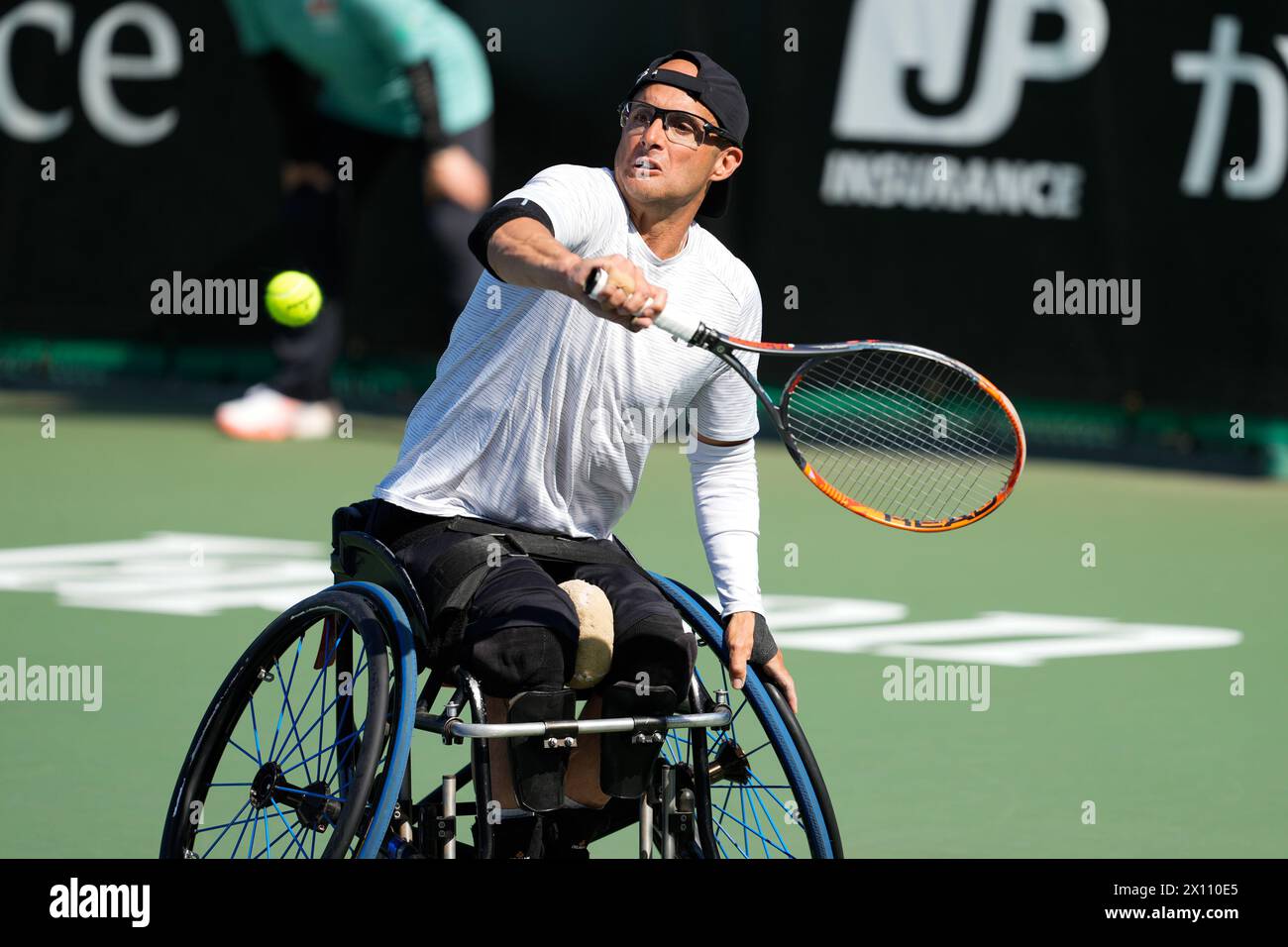 Iizuka, Japon. 13 avril 2024. Guy Sasson (ISR), 13 avril 2024 - Tennis ...