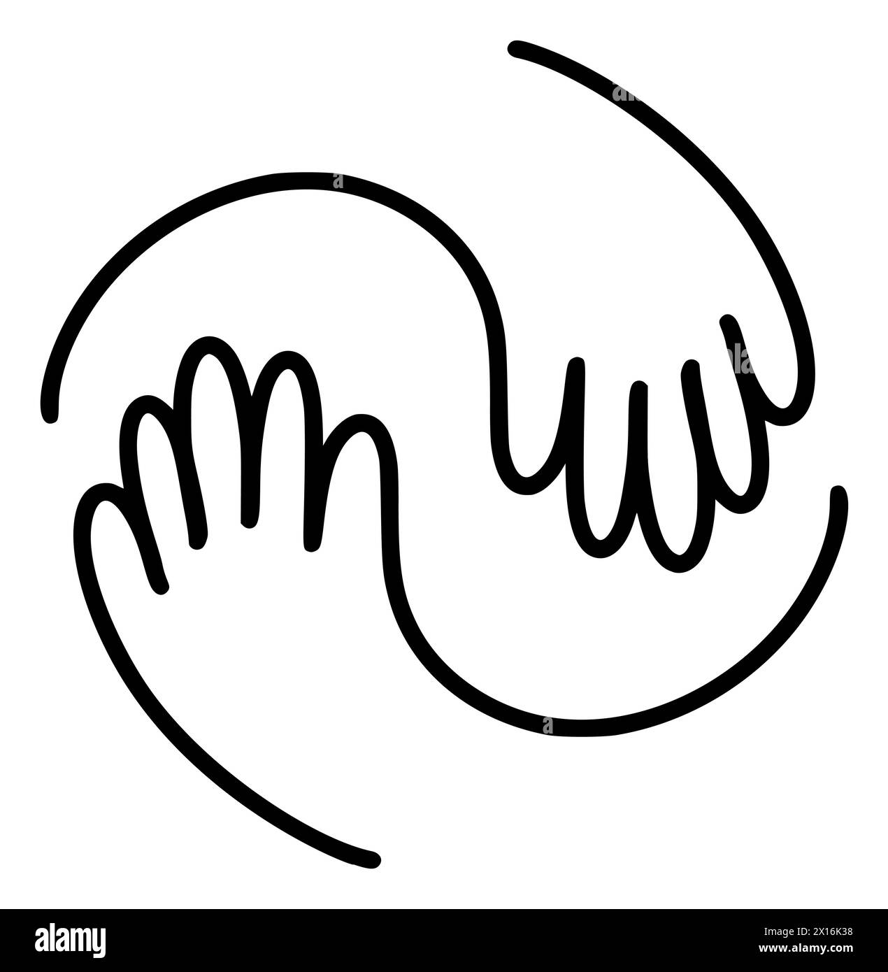 Simbolizando la ilustración Banque d'images noir et blanc - Alamy