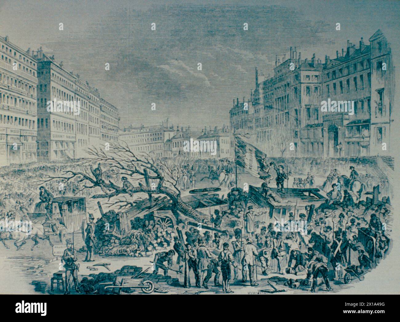 Paris 1848 barricade Banque de photographies et d’images à haute ...
