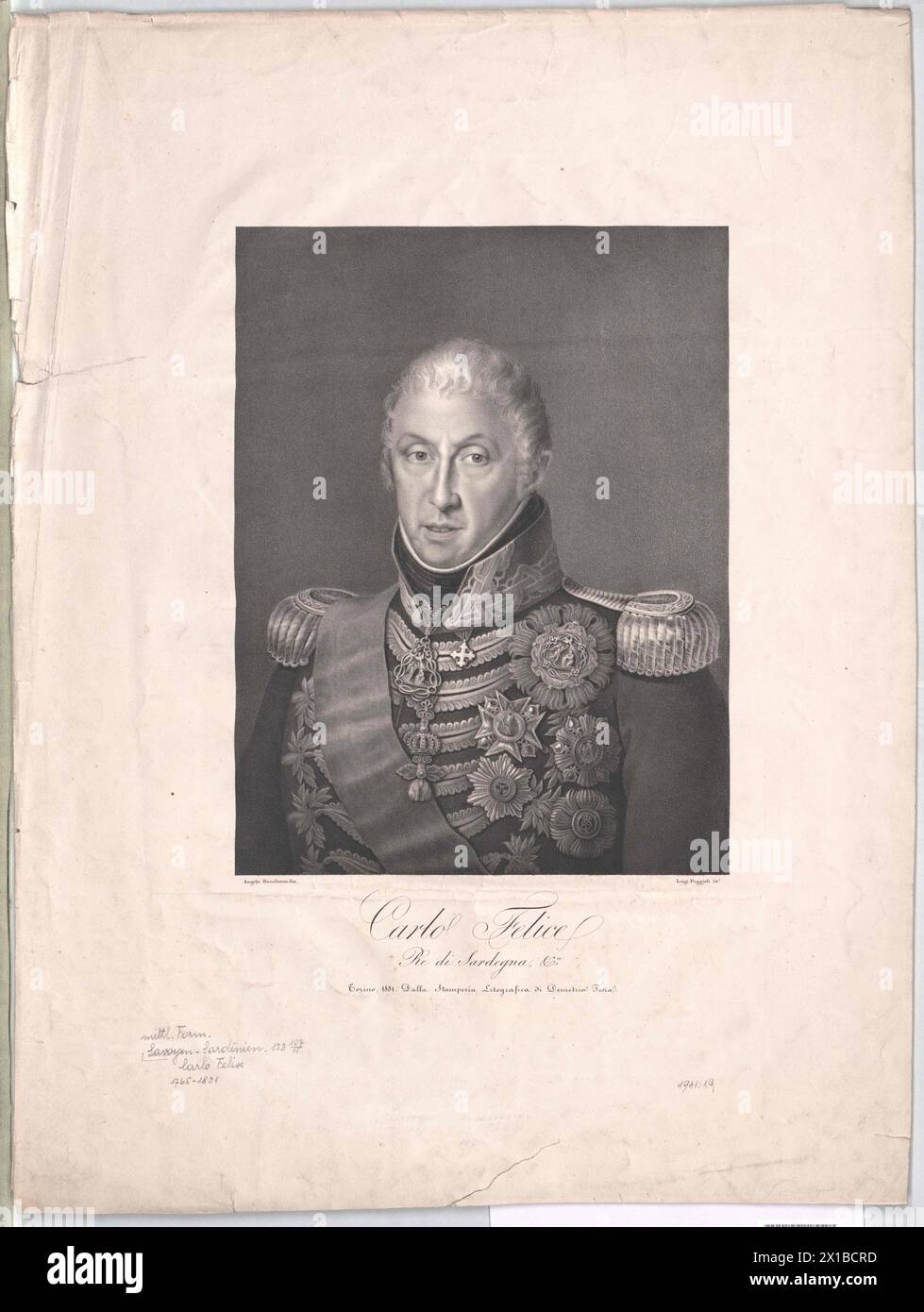 Charles felix of savoy Banque de photographies et d’images à haute ...