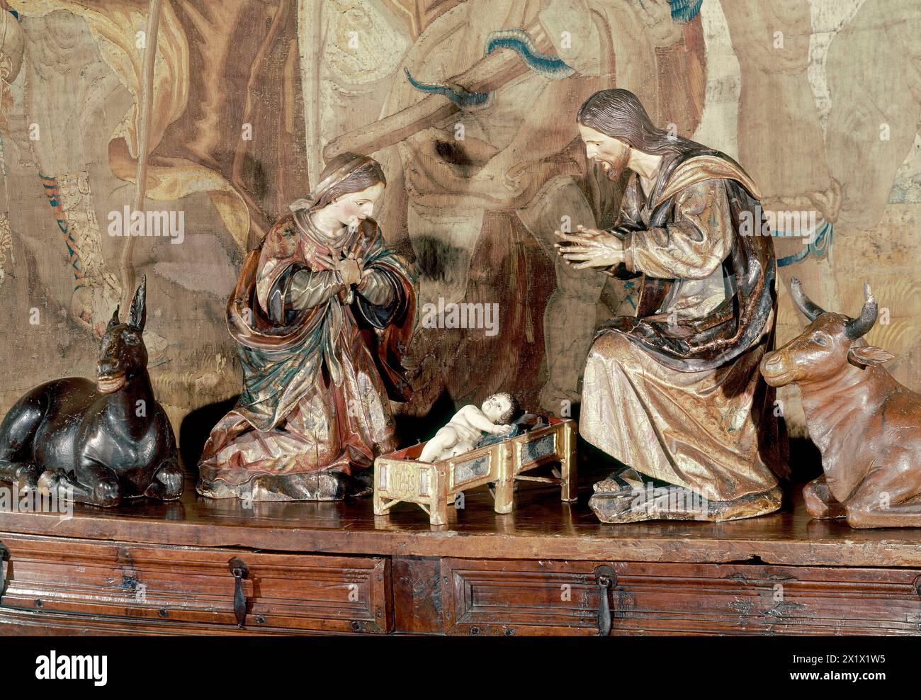 NATIVIDAD - FIGURAS DE LA VIRGEN Y SAN JOSE. AUTEUR : DUQUE CORNEJO ...