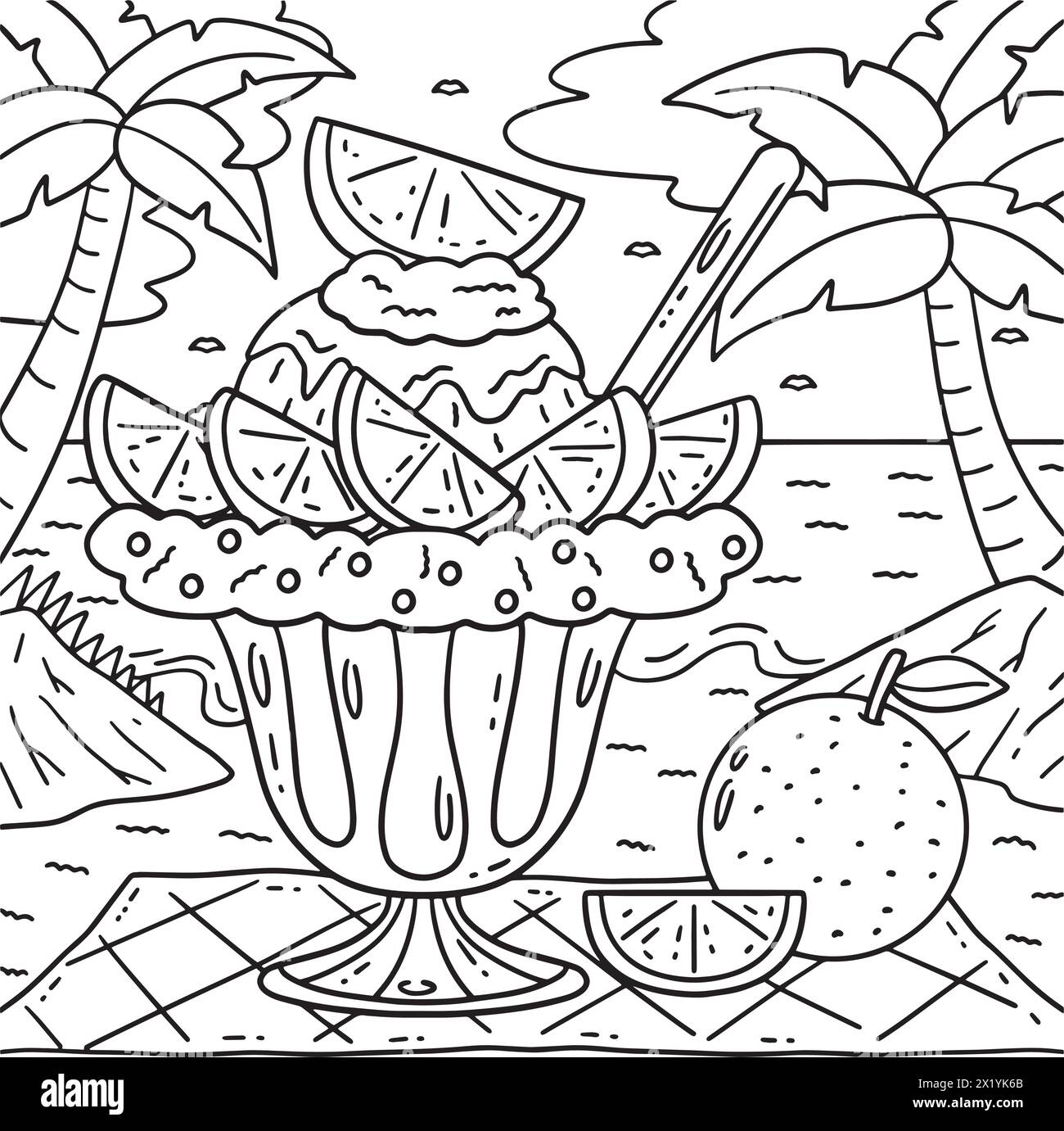 Sundae enfants Banque d'images noir et blanc - Alamy