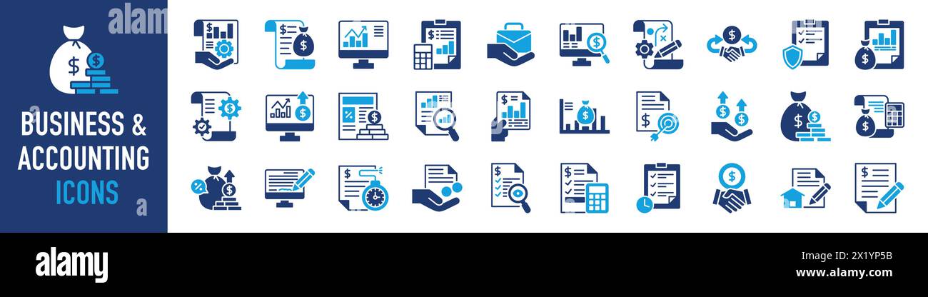 Icône de comptabilité Banque d'images vectorielles - Alamy