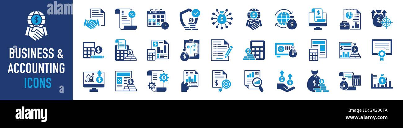 Icône de comptabilité Banque d'images vectorielles - Alamy