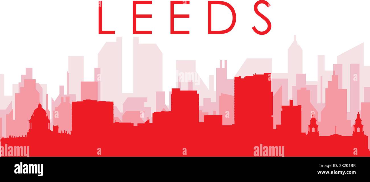 Ciel rouge de leeds Banque d'images vectorielles - Alamy
