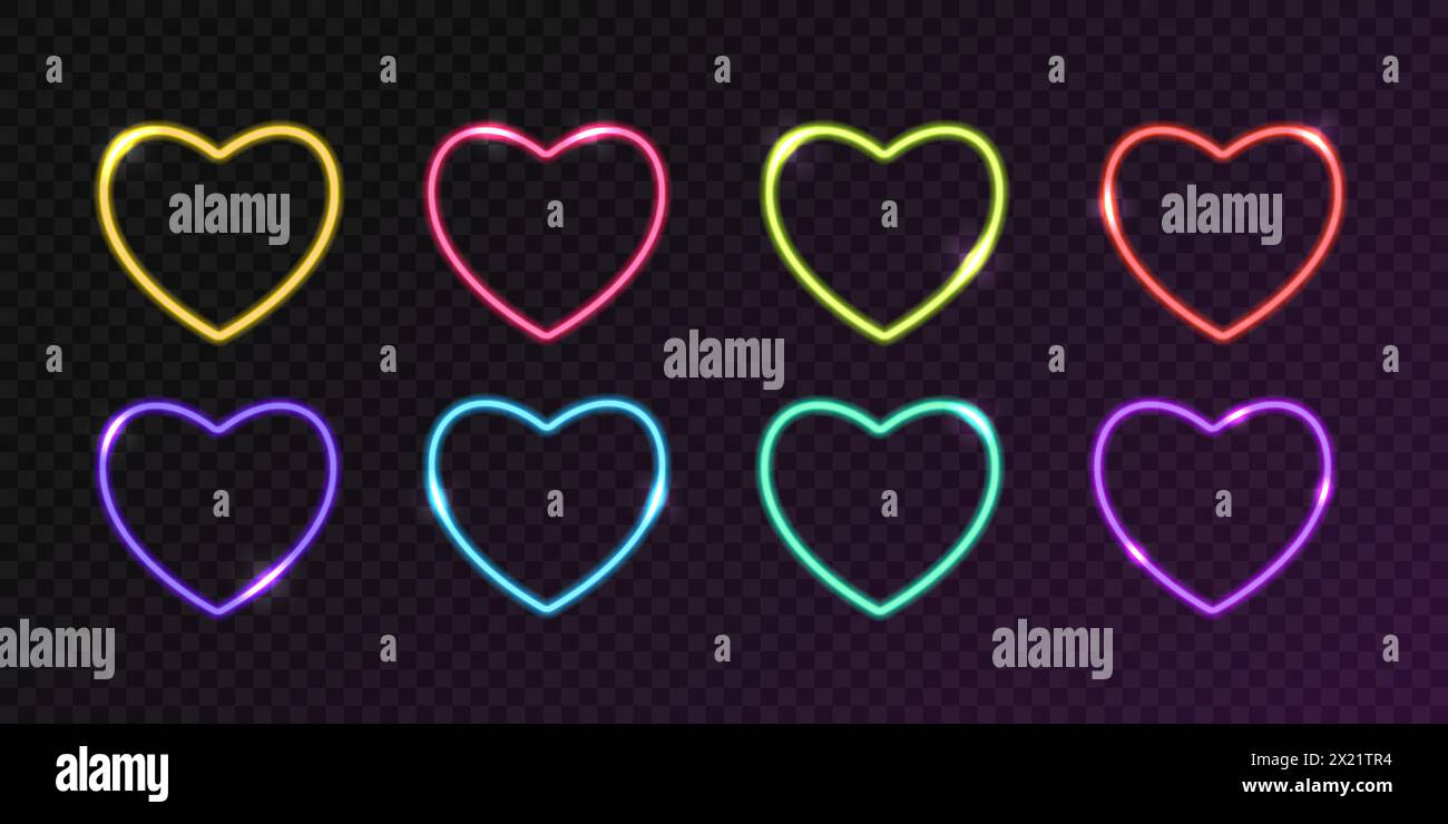 Pink heart png Banque d'images vectorielles - Alamy