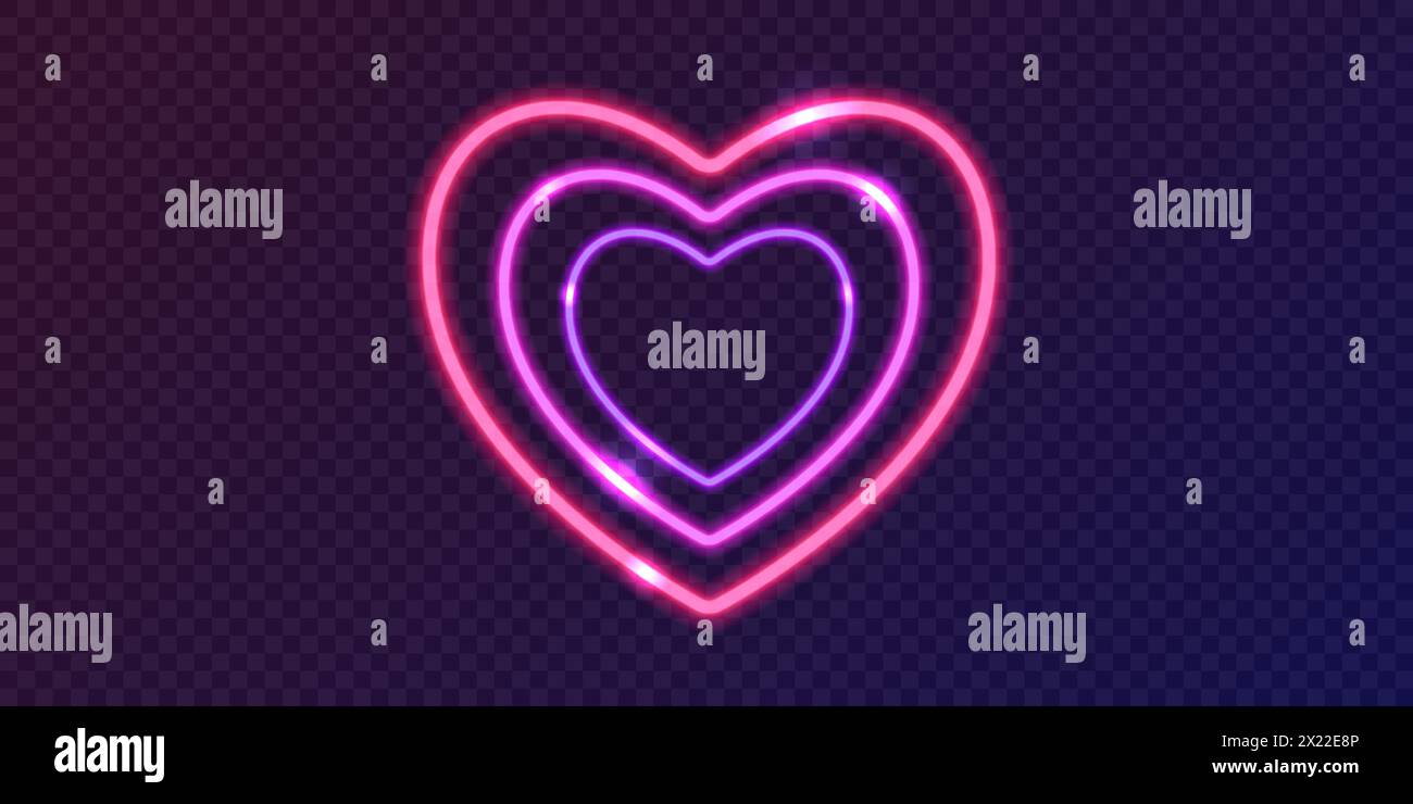 Pink heart png Banque d'images vectorielles - Alamy