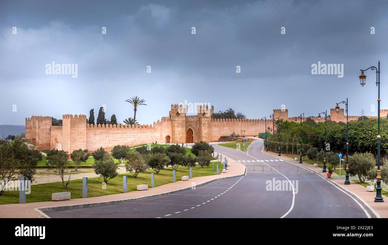 Rabat, Maroc - 23 mars 2024 : Chellah ou Sala Colonia est une nécropole ...