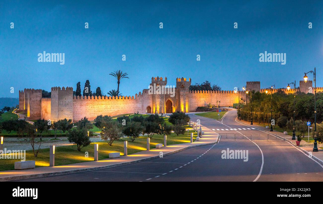 Rabat, Maroc - 23 mars 2024 : Chellah ou Sala Colonia est une nécropole ...