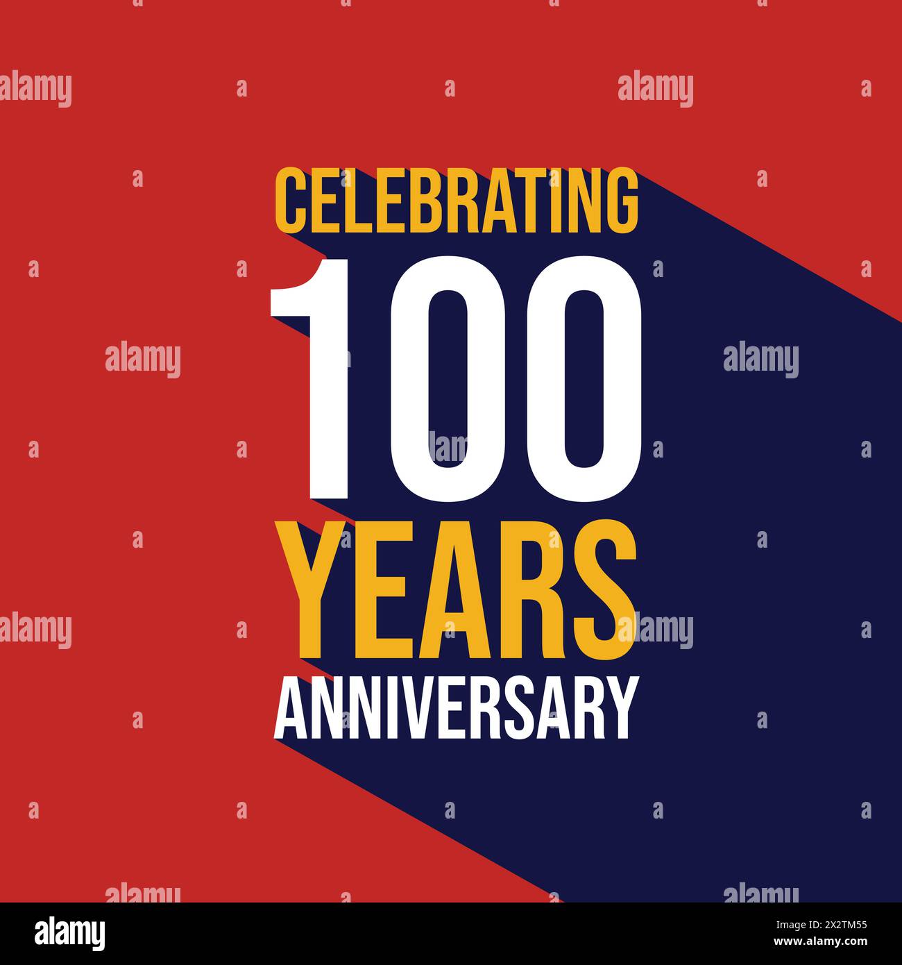 Anniversaire de 100 ans Banque d'images vectorielles - Alamy