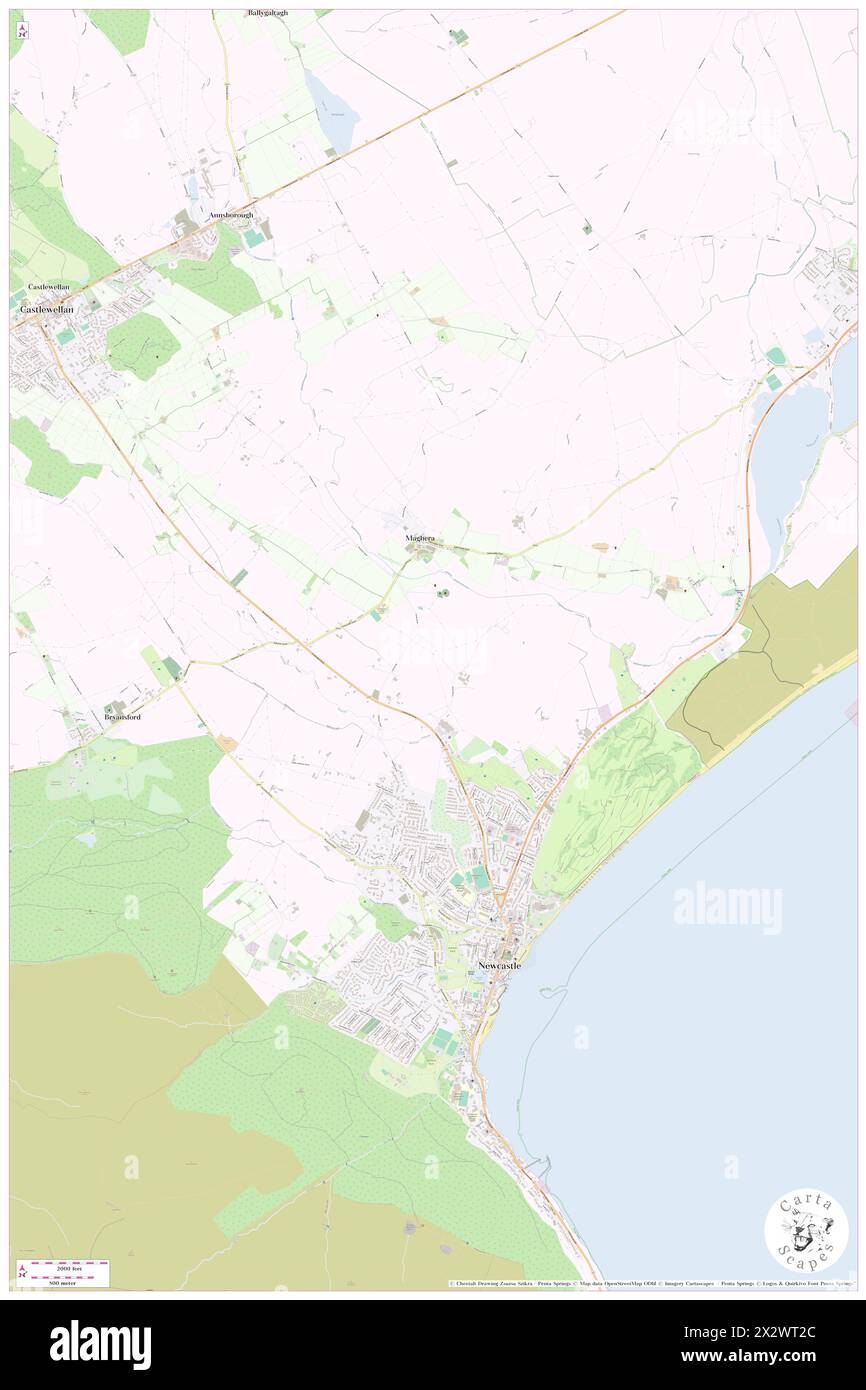 Carte de newry Banque d'images détourées - Alamy