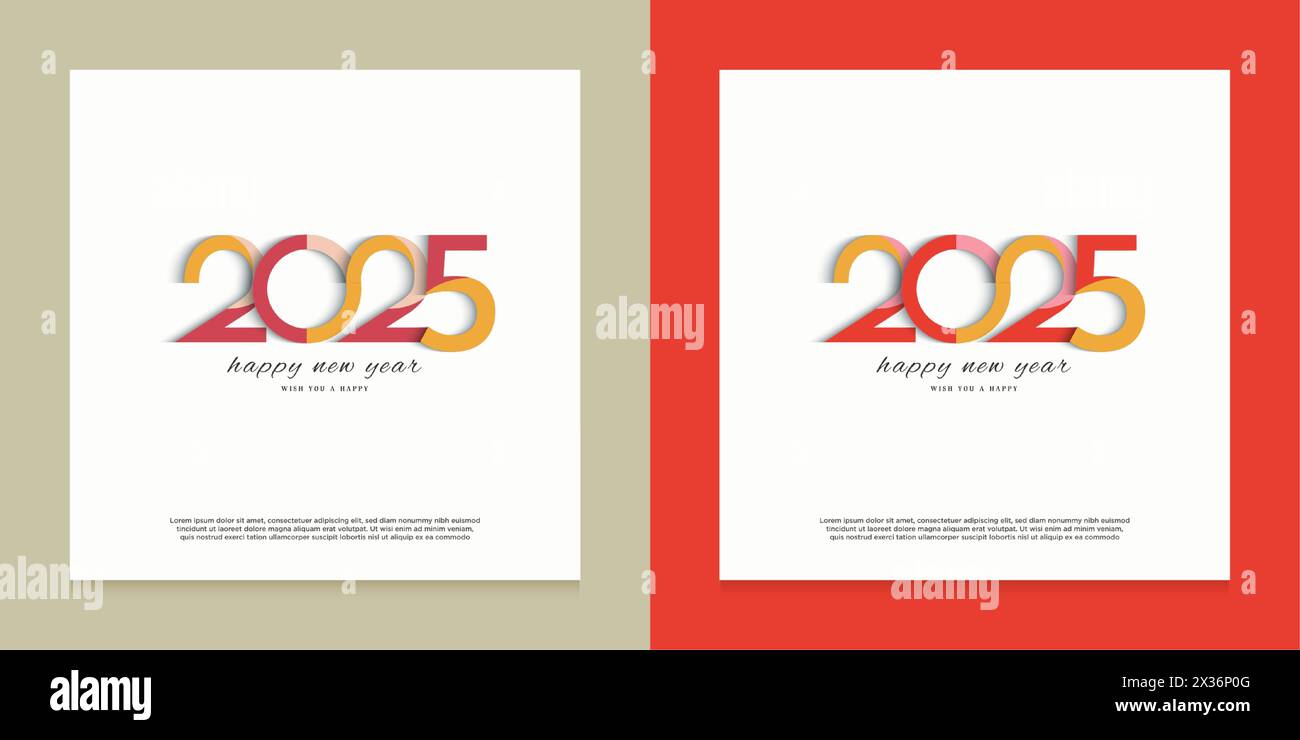 collection de 2025 numéros de logo du nouvel an. bonne année 2025 ...