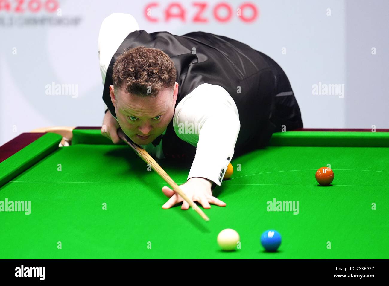 Shaun Murphy en action lors de son match contre Stephen Maguire (non ...