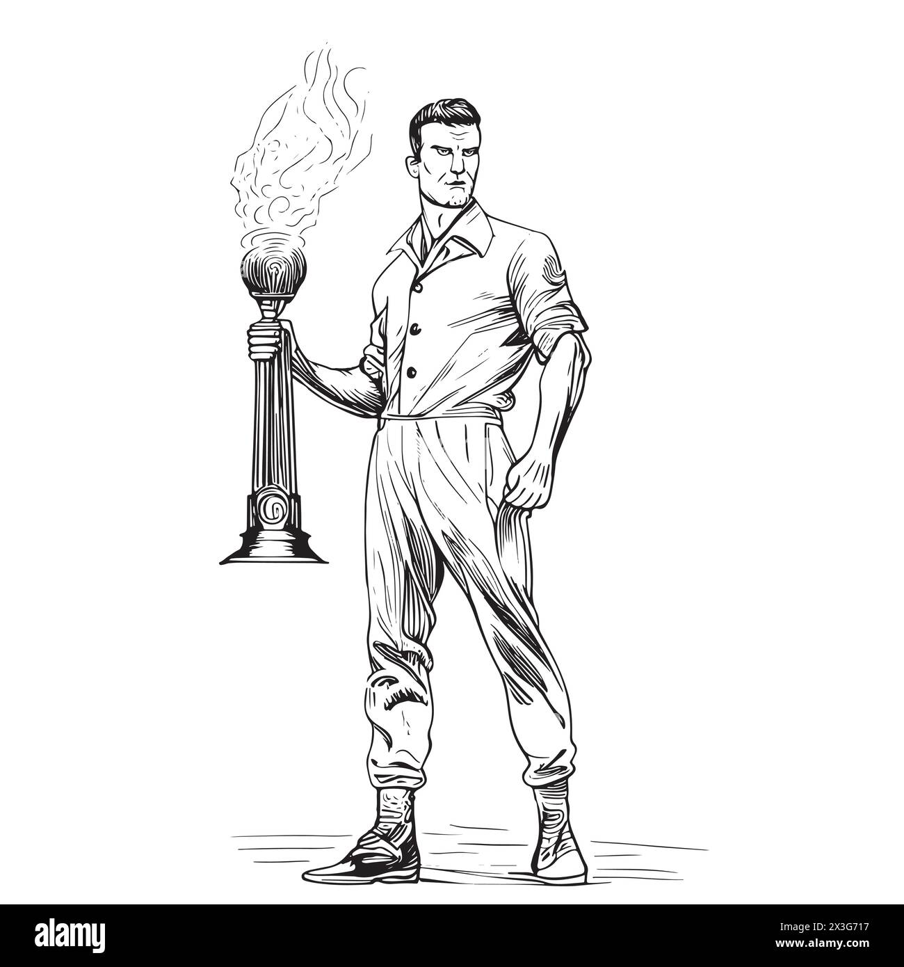 Ejercicio de ilustración Banque d'images noir et blanc - Alamy
