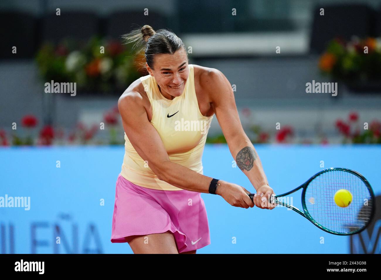 Aryna Sabalenka de Biélorussie en action contre Danielle Collins des ...