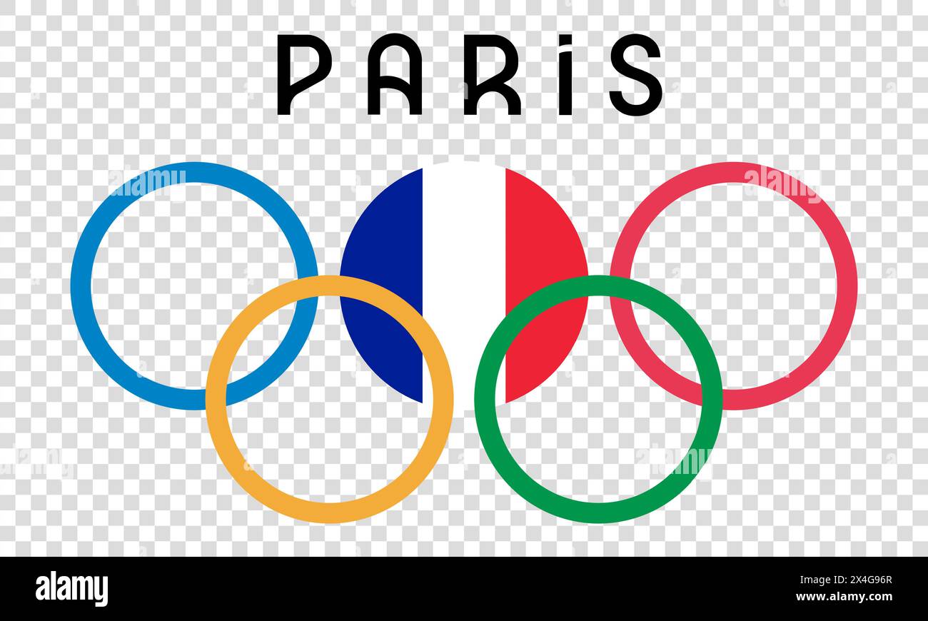 Bannière Jeux Olympiques d'été Paris 2024. Illustration vectorielle ...