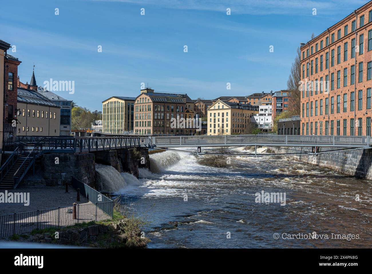 Motala Stream et le paysage industriel historique de Norrköping au ...