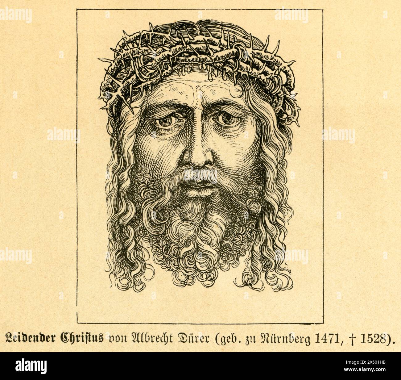 Jésus christ avec la couronne d'épines Banque de photographies et d’images à haute résolution ...