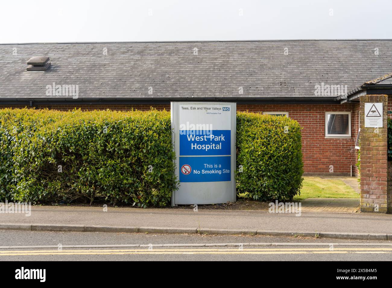 West Park Hospital à Darlington, Royaume-Uni, hôpital psychiatrique ...