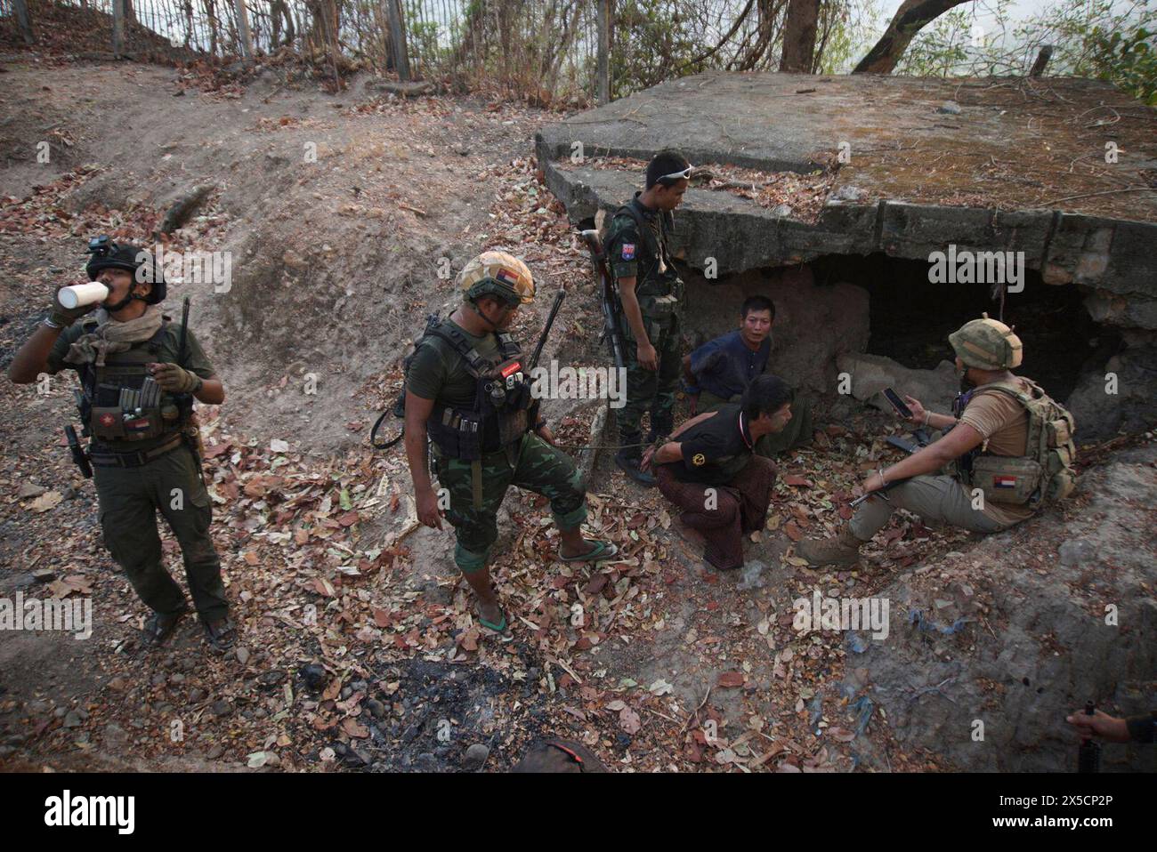 FILE - Members of the Karen National Liberation Army and People's ...