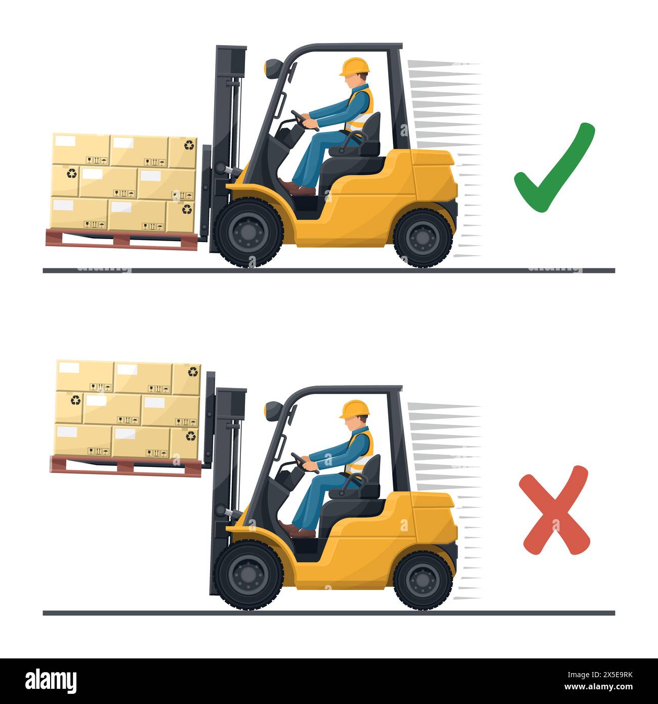 Truck accident load Banque d'images vectorielles - Alamy