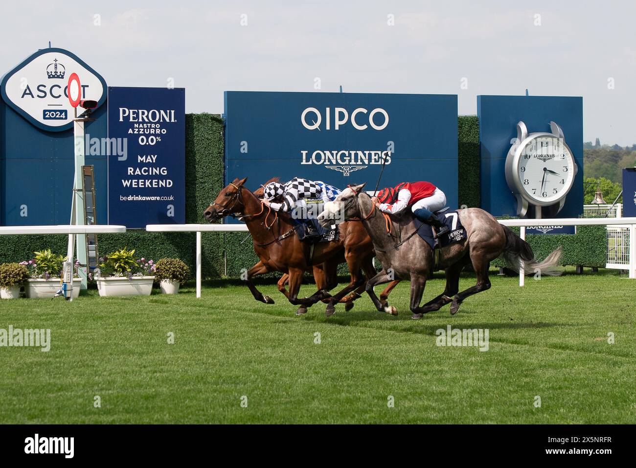 Ascot, Berkshire, Royaume-Uni. 10 mai 2024. Le cheval Glenfinnan (n°4 ...
