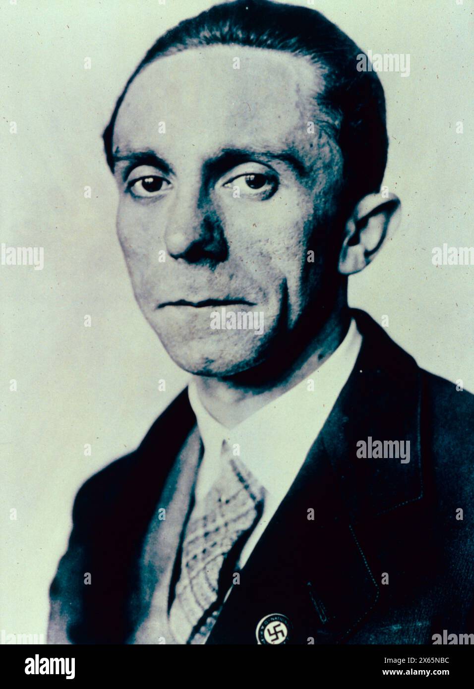 Portrait du ministre allemand de la propagande nazi Joseph Goebbels ...