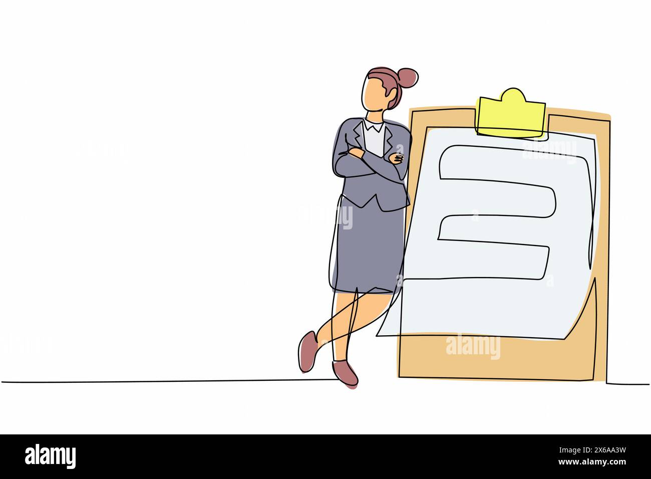 Completed checklist Banque d'images vectorielles - Alamy